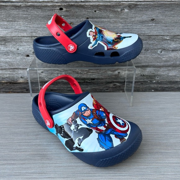 CROCS | Shoes | Crocs Avengers Patch Kids Clogs | Poshmark